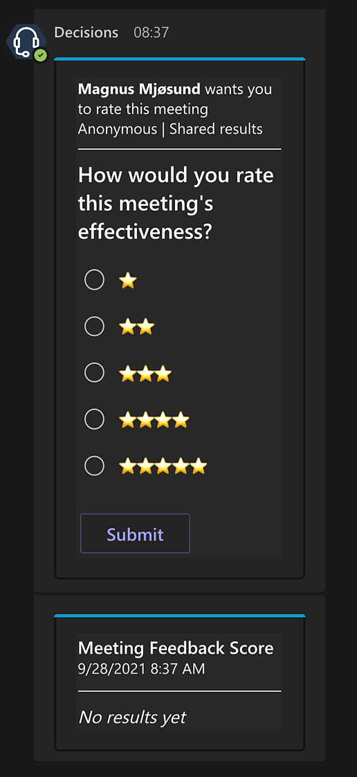 NEW FEATURE: Improve Your Meetings with NEW Meeting Feedback Score
