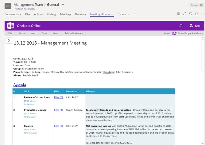 Supercharge OneNote with Decisions for more successful meetings