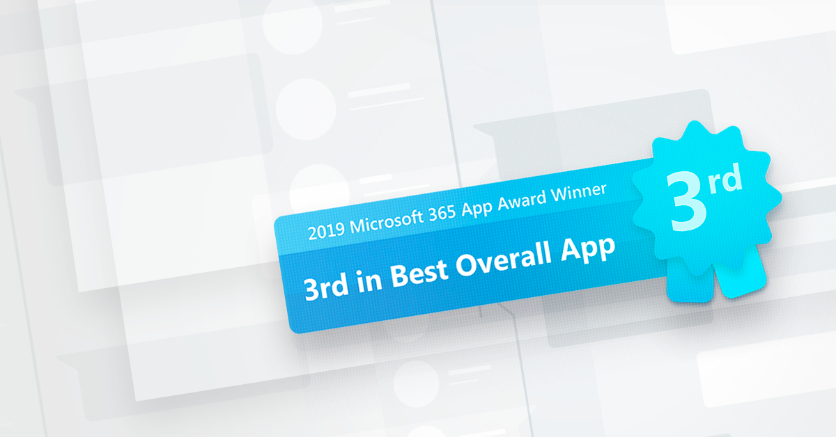 Decisions named 3rd Best Overall App in Microsoft 365 App Awards